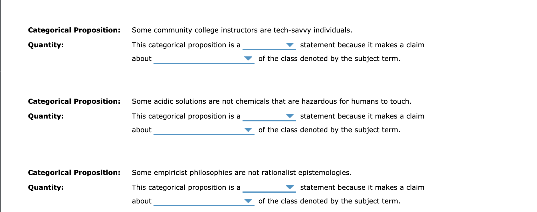 Solved 4.2 Homework (Quantity and Quality) The forms "All S | Chegg.com