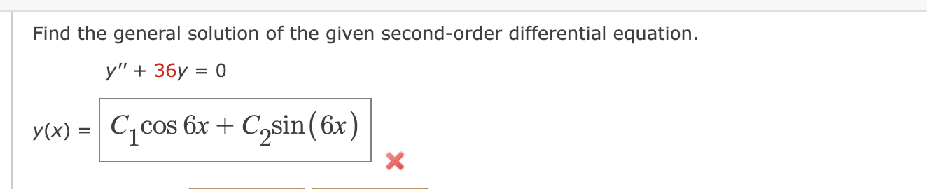 Solved Find the general solution of the given second-order | Chegg.com