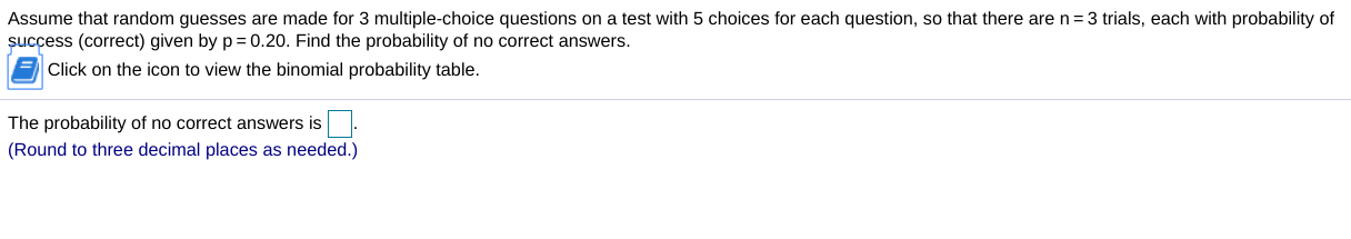 Solved Assume that random guesses are made for 3 | Chegg.com