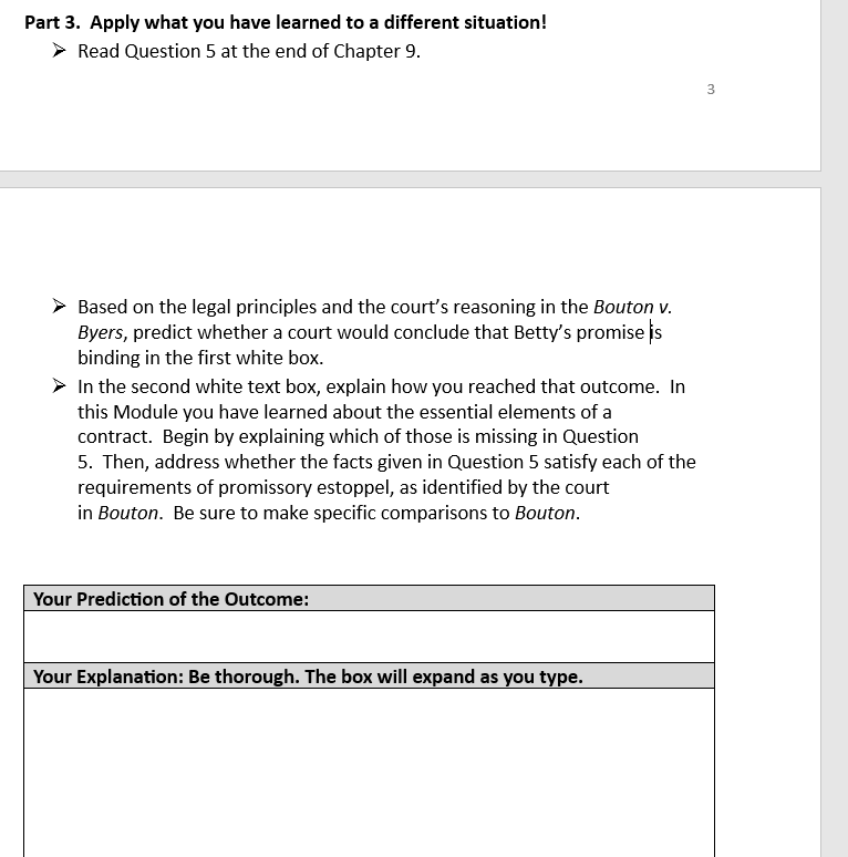 Solved Part 3. ﻿Apply what you have learned to a different | Chegg.com