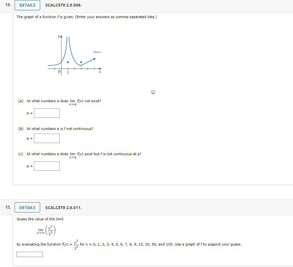 [Solved]: The graph of a function ( f ) is given. (Enter