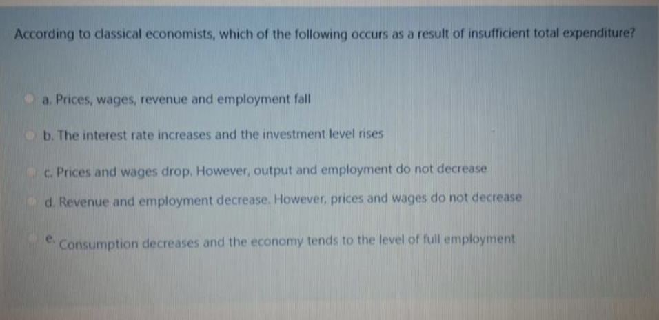 Solved A decrease in government purchases causes an even | Chegg.com