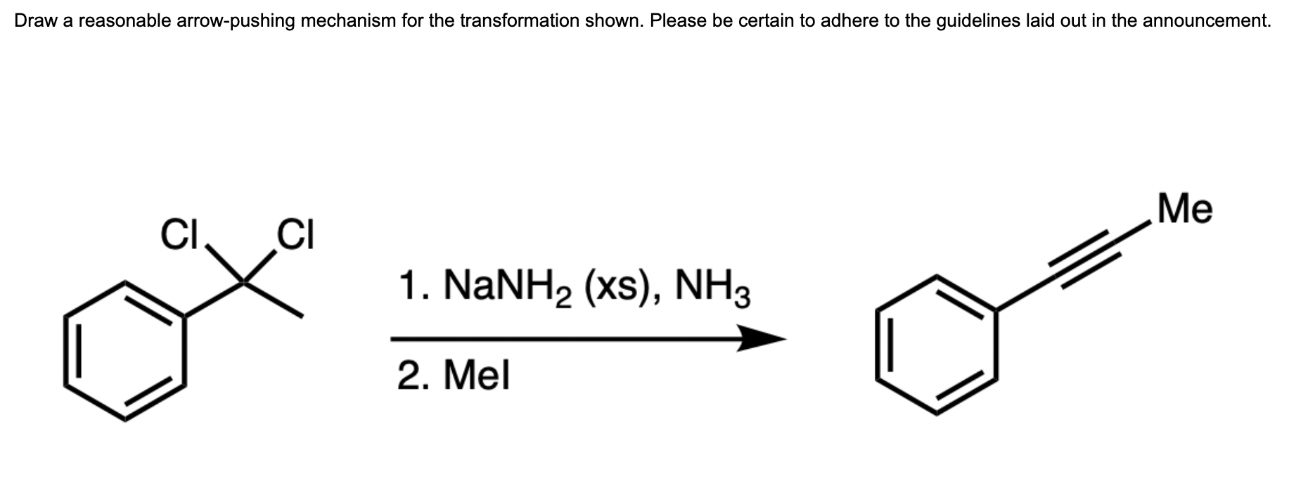 Solved Draw a reasonable arrow-pushing mechanism for the | Chegg.com