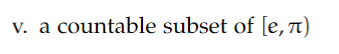 Solved v. a countable subset of [e,π) | Chegg.com