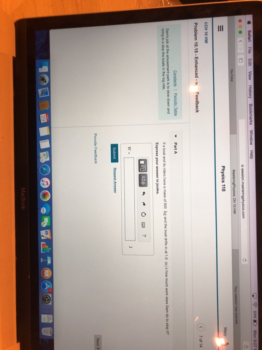 Solved CH 10 Hw Physics 110 CCH 10 HW 7 of 14 a mass of 900 | Chegg.com Solved CH 10 Hw Physics 110 CCH 10 HW 7 of 14 a mass of 900 | Chegg.com