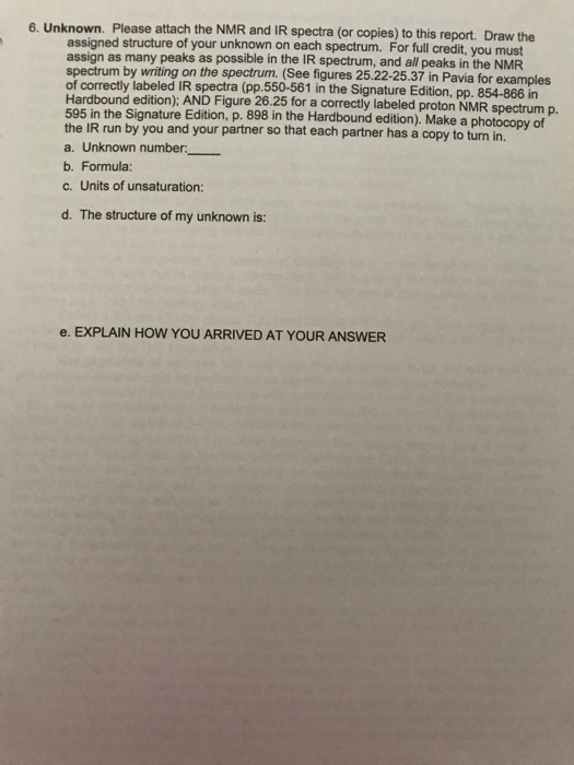 Solved 5. Draw a structure corresponding to each unknown | Chegg.com