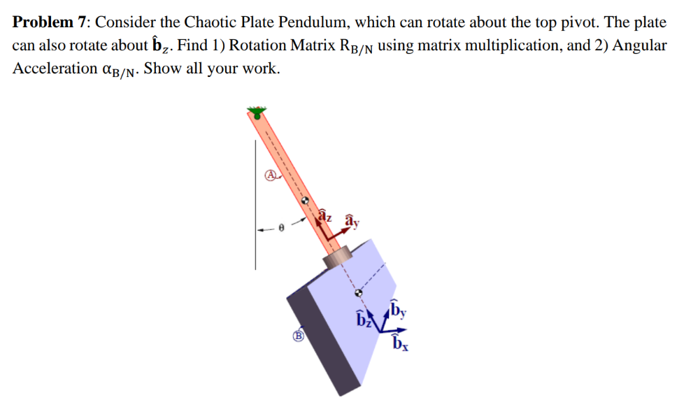 Problem 7: Consider the Chaotic Plate Pendulum, which | Chegg.com