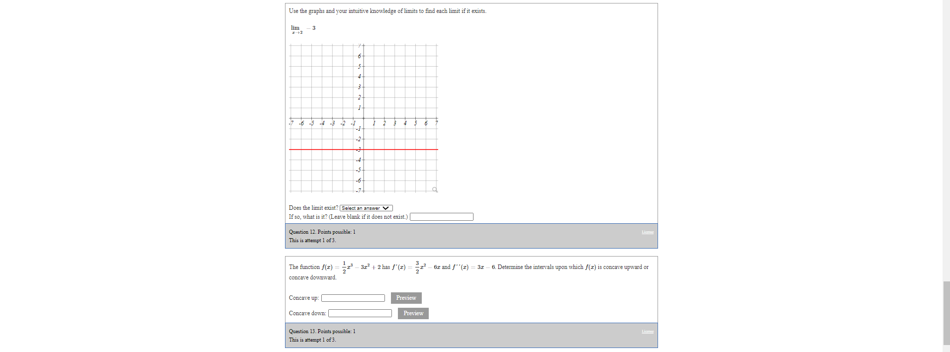 Solved Use the graphs and your intuitive knowledge of limits | Chegg.com