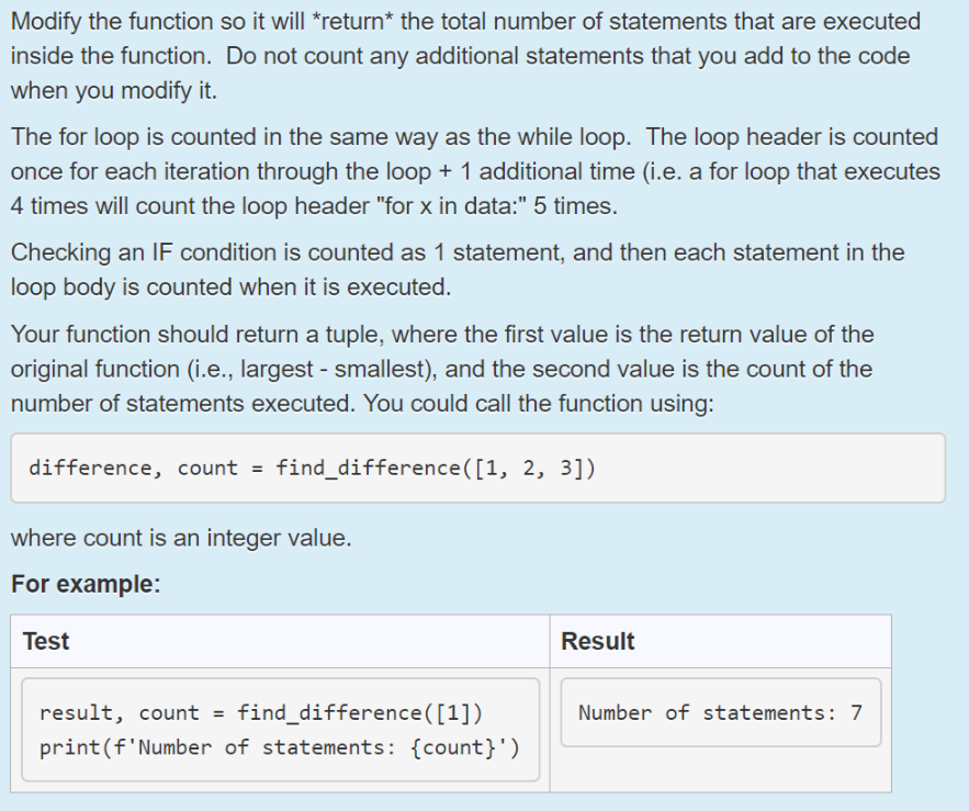 Solved heres the code to edit: def find_difference(data): | Chegg.com