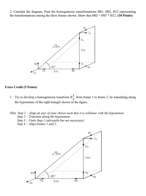 2. Consider the diagram, Find the homogeneous | Chegg.com