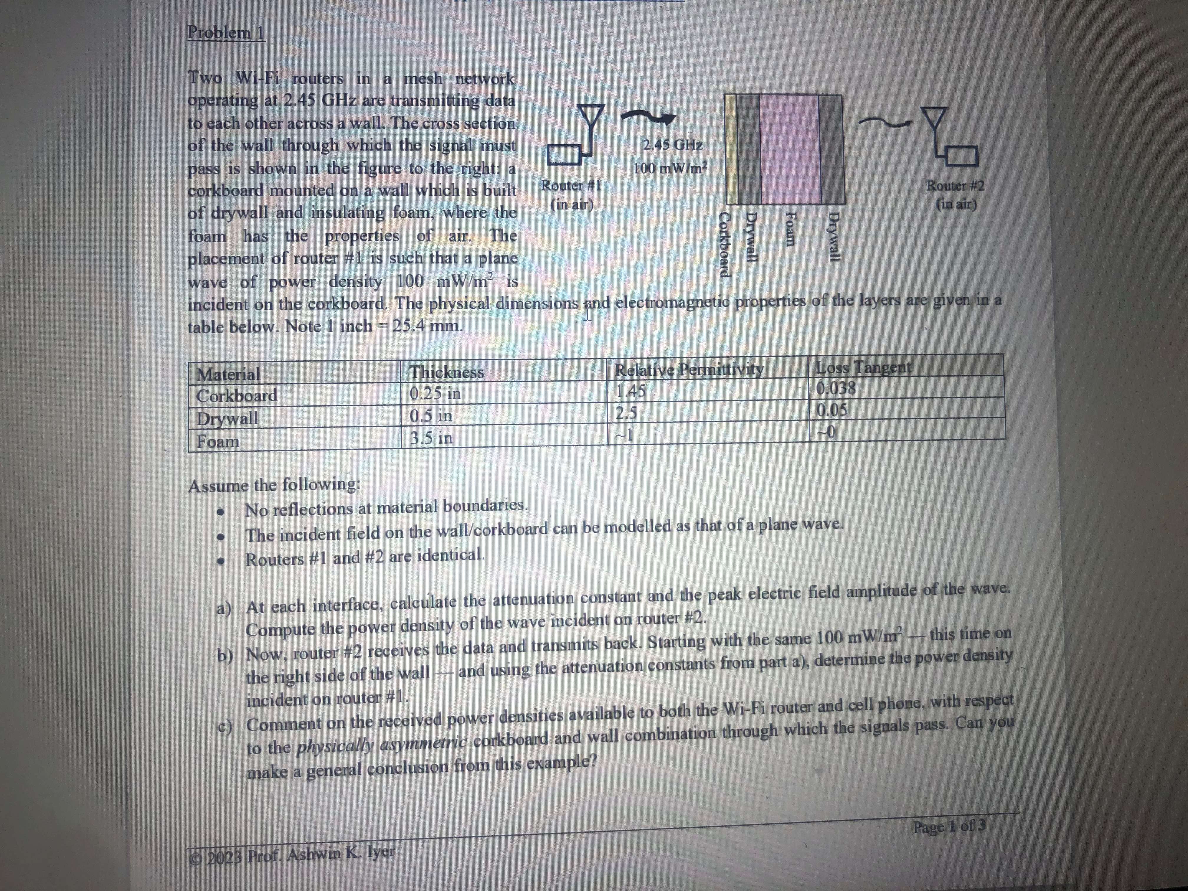 Solved Two Wi-Fi routers in a mesh network operating at | Chegg.com