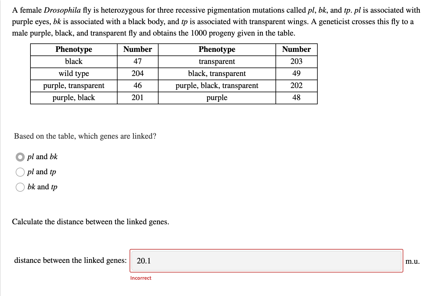 Solved A Female Drosophila Fly Is Heterozygous For Three 9595