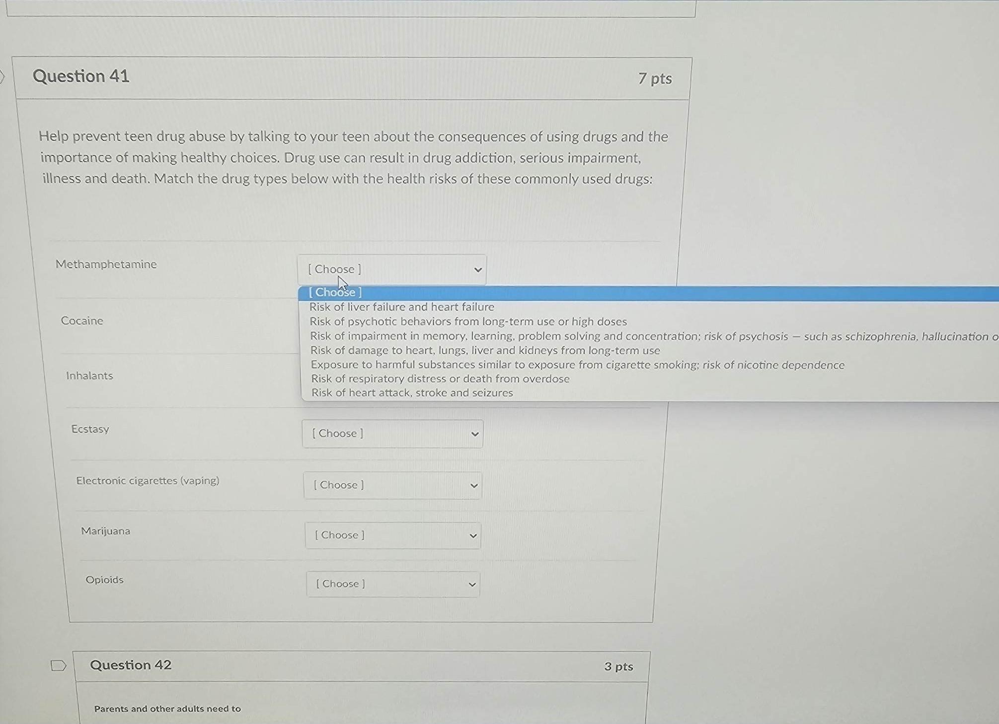 Solved Help prevent teen drug abuse by talking to your teen | Chegg.com