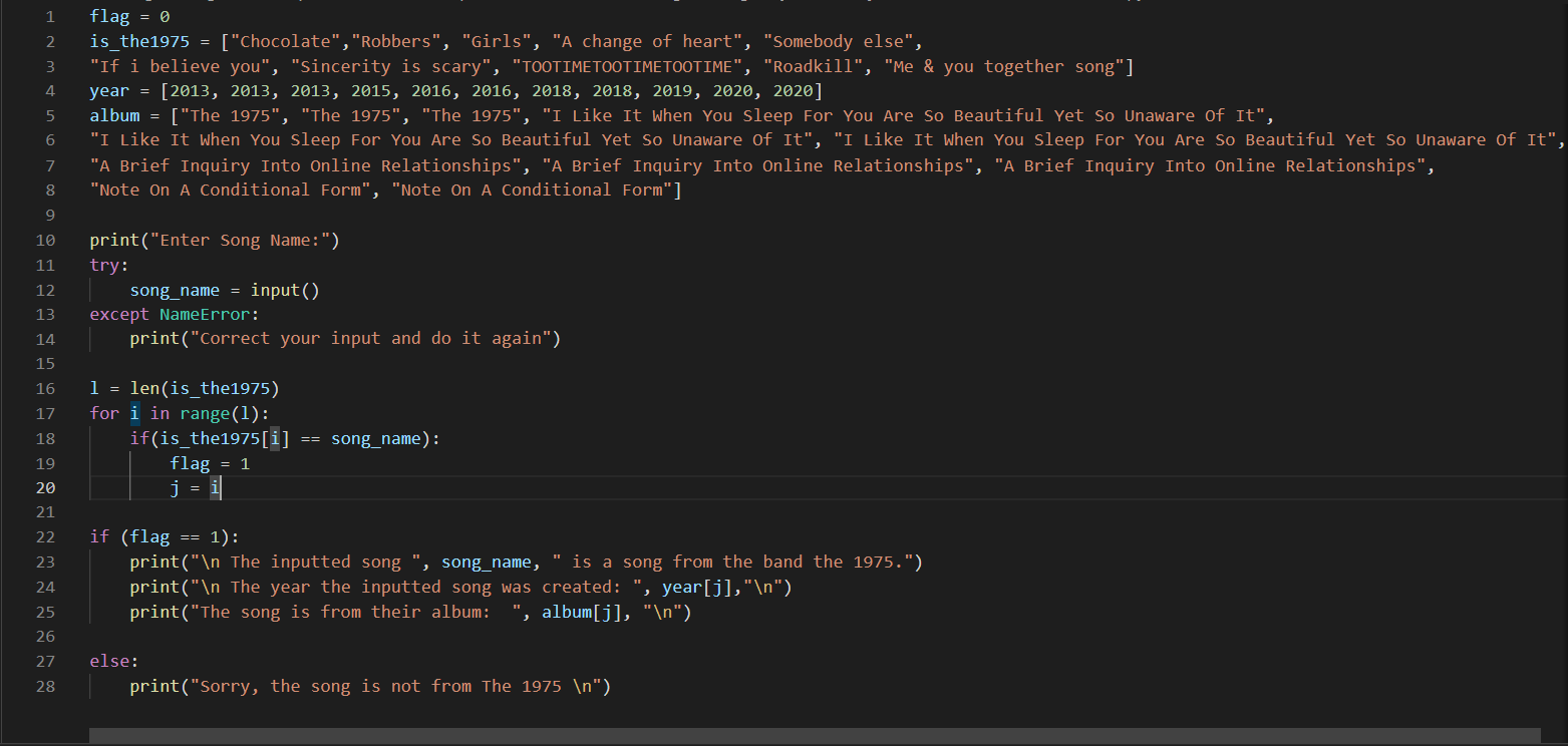 Solved Help me create a flowchart for this python source | Chegg.com