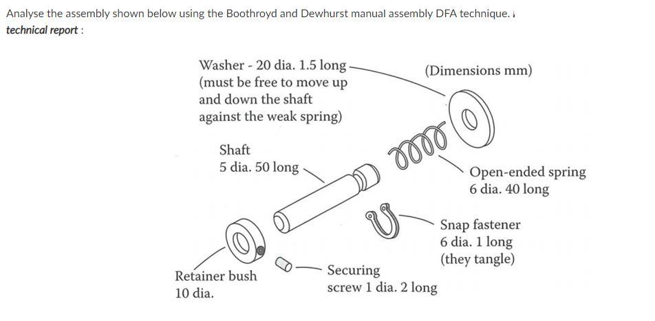 Solved The sketch of the ‘Retainer bush’ (Figure 1) is | Chegg.com