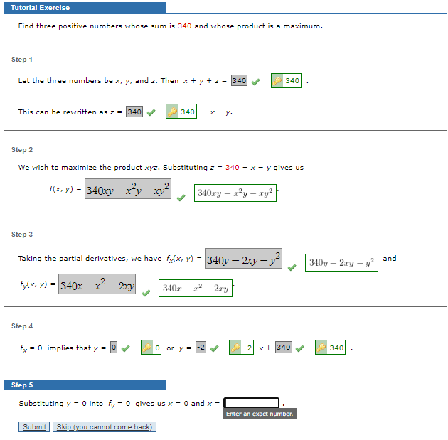 Solved Tutorial Exercise Find three positive numbers whose | Chegg.com Solved Tutorial Exercise Find three positive numbers whose | Chegg.com