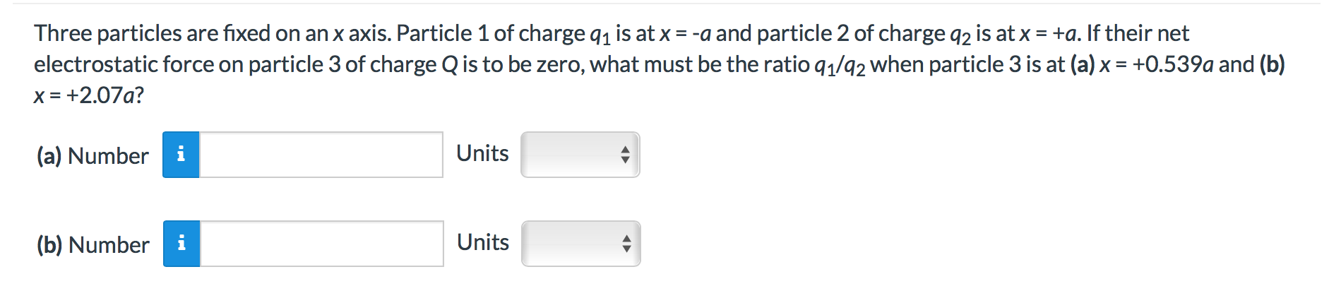 Solved Three particles are fixed on an x axis. Particle 1 of | Chegg.com