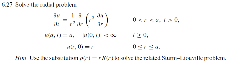 Solved 6.27 ﻿Solve the radial | Chegg.com