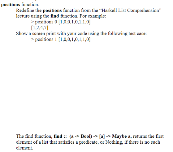 Solved positions function: Redefine the positions function | Chegg.com