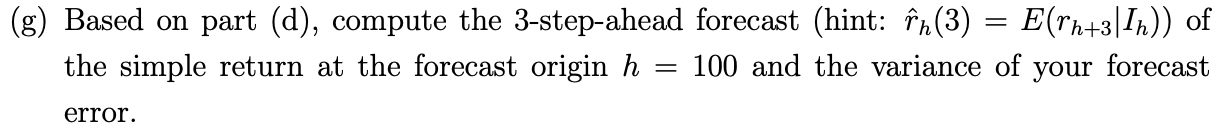 1. Suppose the simple daily log return of a stock | Chegg.com