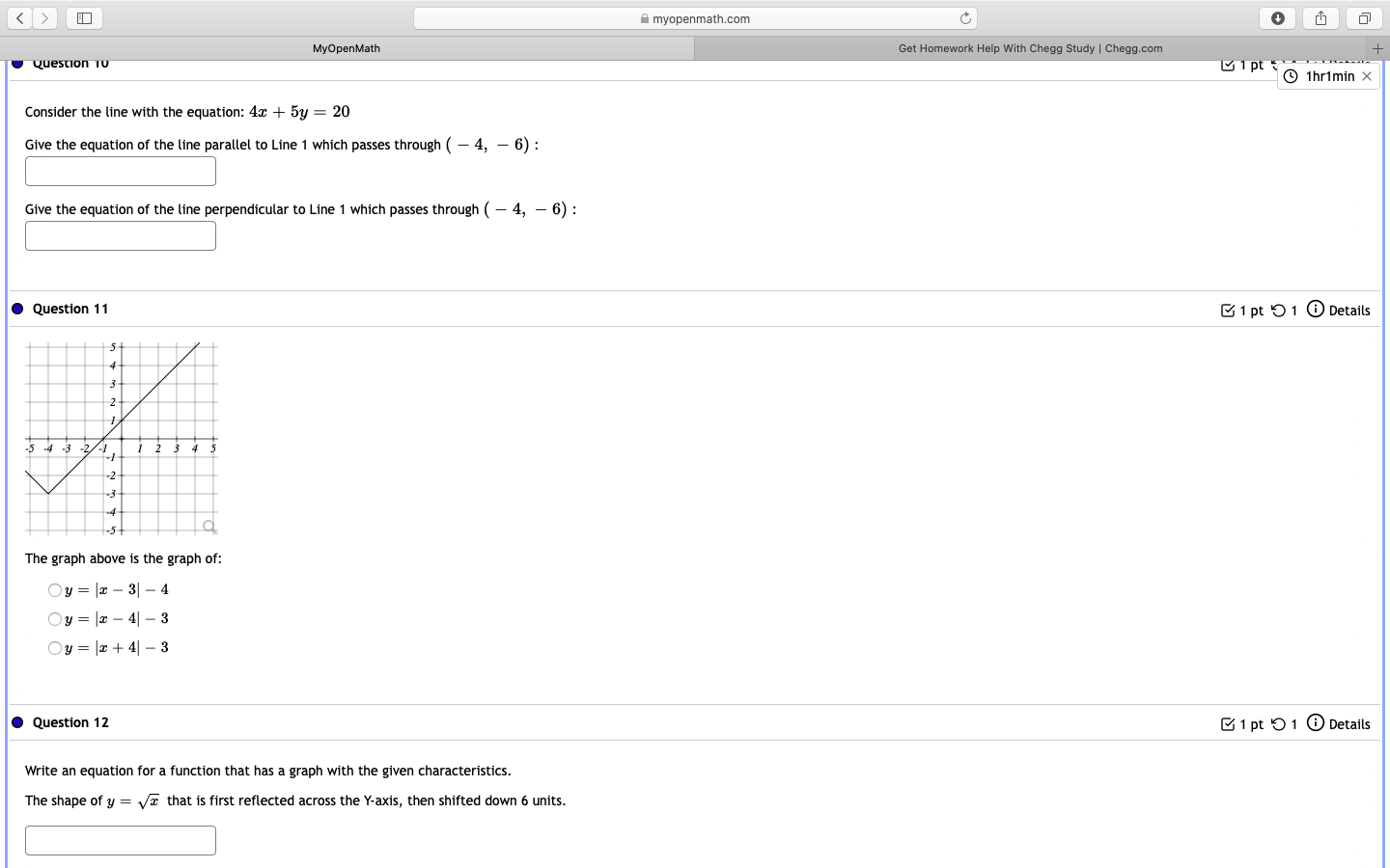Solved myopenmath.com G MyOpenMath Get Homework Help With | Chegg.com