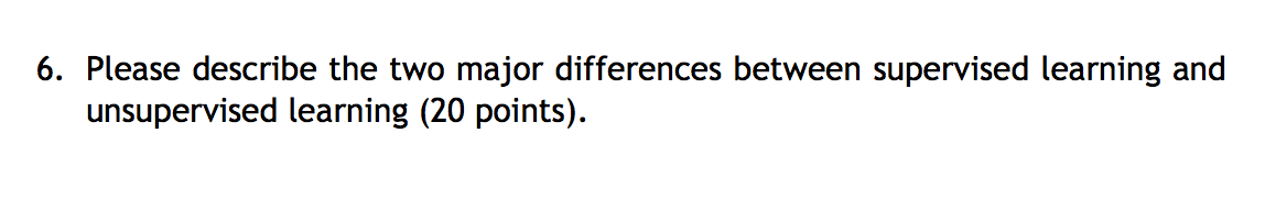 Solved 6. Please describe the two major differences between | Chegg.com