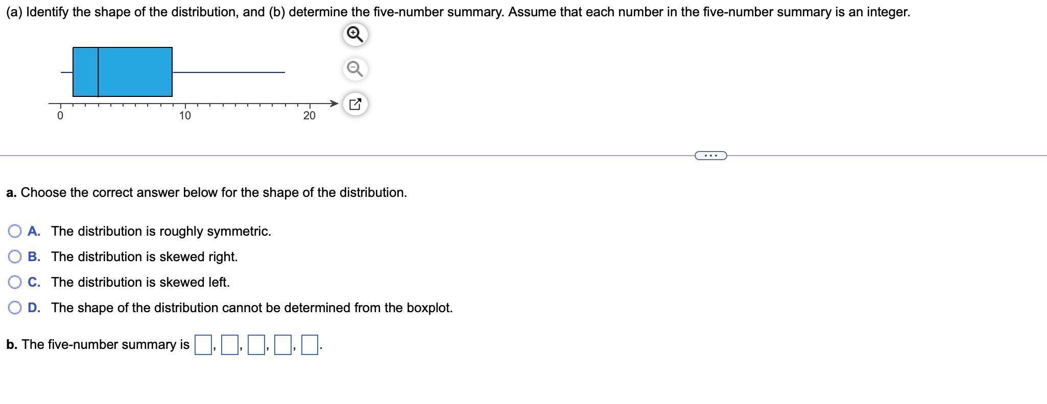 Solved (a) Identify the shape of the distribution, and (b) | Chegg.com