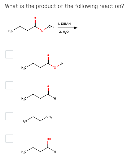 Solved What is the product of the following reaction? | Chegg.com