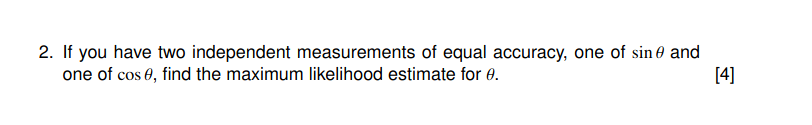 Solved 2. If you have two independent measurements of equal | Chegg.com