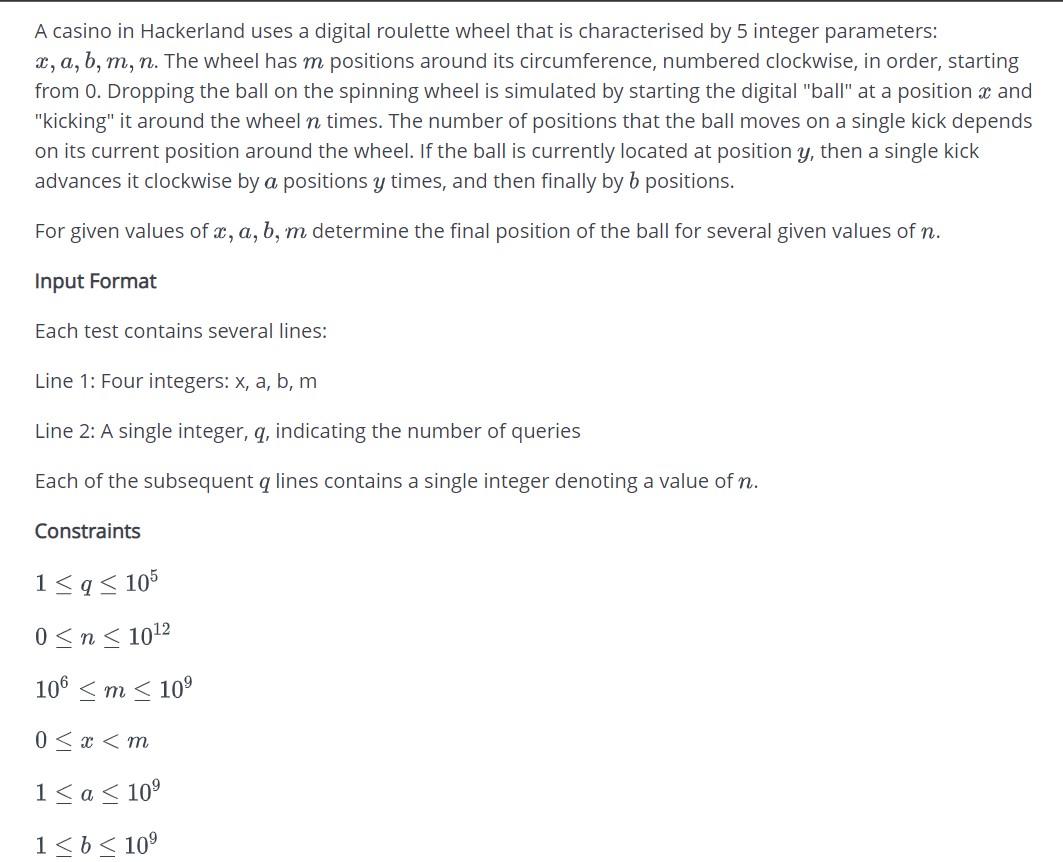 Solved A casino in Hackerland uses a digital roulette wheel | Chegg.com
