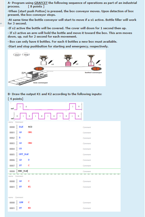 Process A Program Using Grafcet The Following 