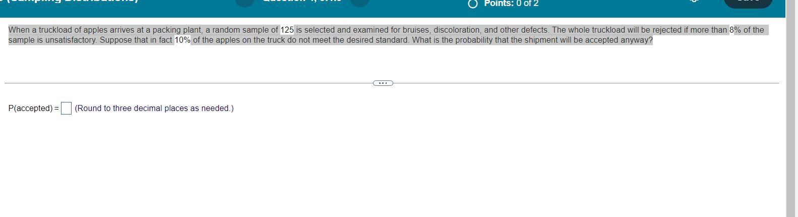 Solved sample is unsatisfactory. Suppose that in fact 10% of | Chegg.com
