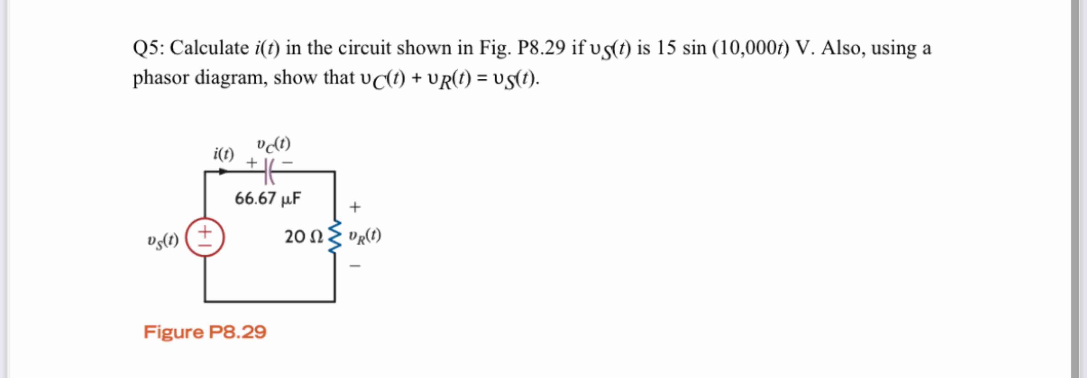 Solved Q5: Calculate i(t) in ﻿the circuit shown in ﻿Fig. | Chegg.com