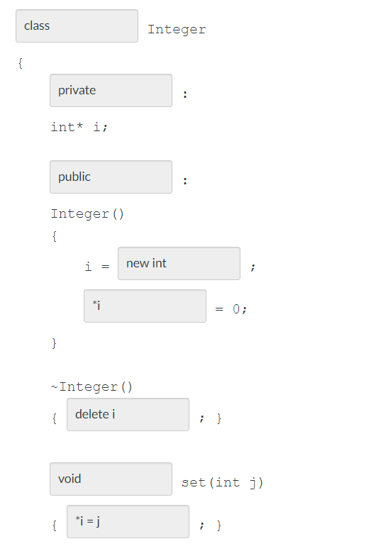Solved • A copy constructor. • Overloaded == and