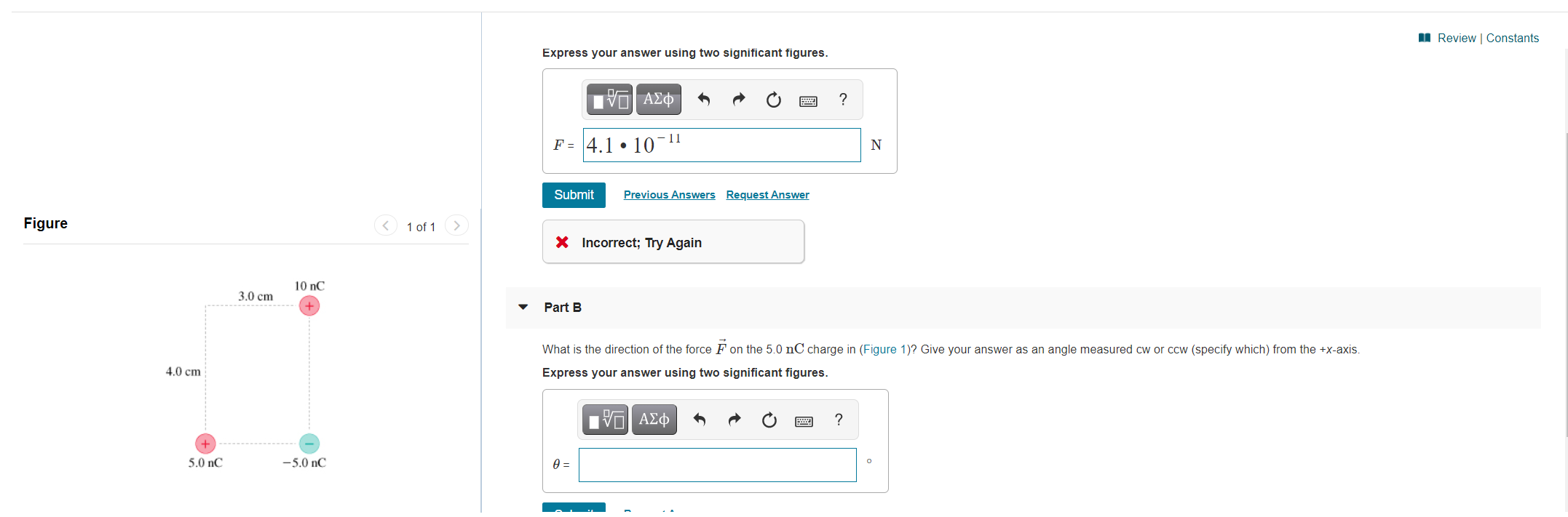 Solved Review | Constants Express your answer using two | Chegg.com