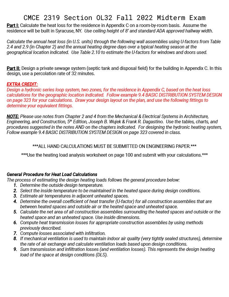 APPENDIXCEXTRA CREDIT: Design a hydronic series loop | Chegg.com