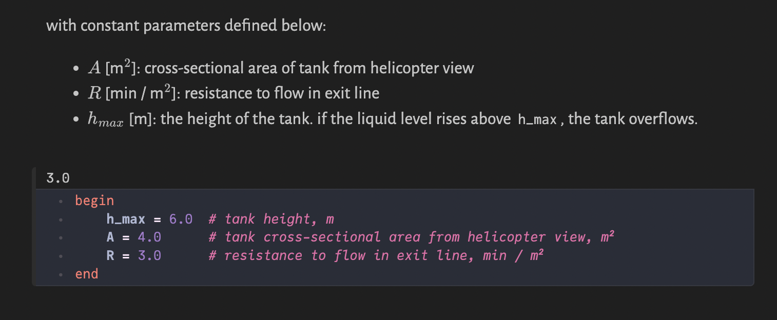 P-control of liquid level in a tank for disturbance | Chegg.com
