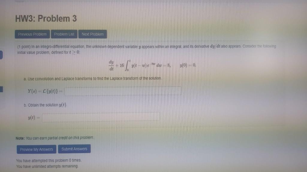 Solved HW3: Problem 3 Previous Problem Problem List Next | Chegg.com
