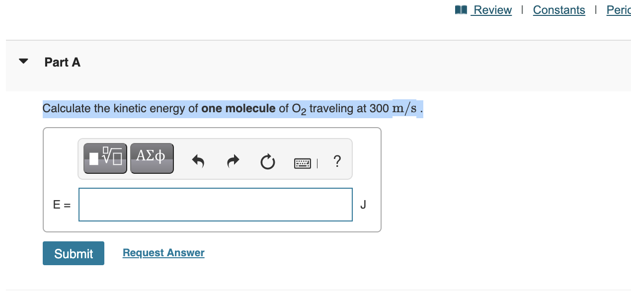 Solved II Review | Constants | Peric Part A Calculate the | Chegg.com