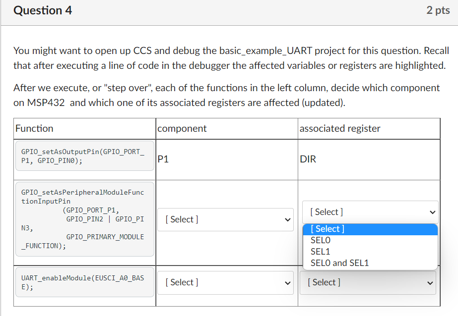 You might want to open up CCS and debug the | Chegg.com