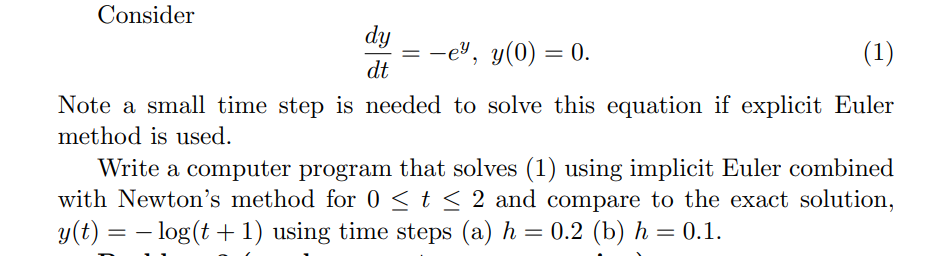 Using Python or MATLAB only: also plot the log | Chegg.com