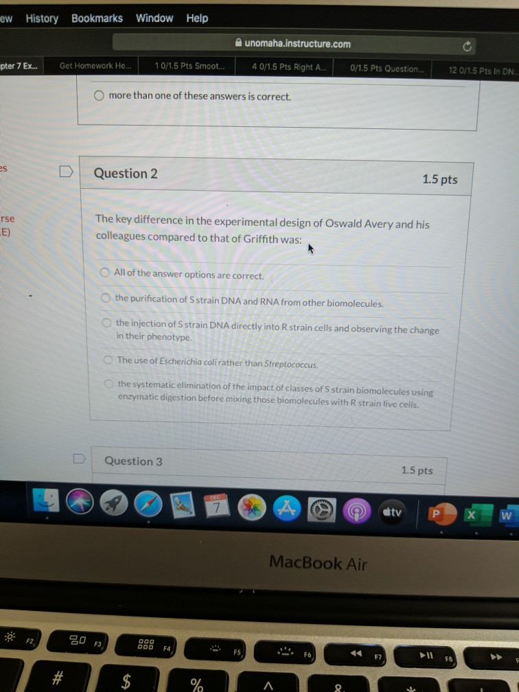 Solved History Bookmarks Window Help unomaha.instructure.com | Chegg.com