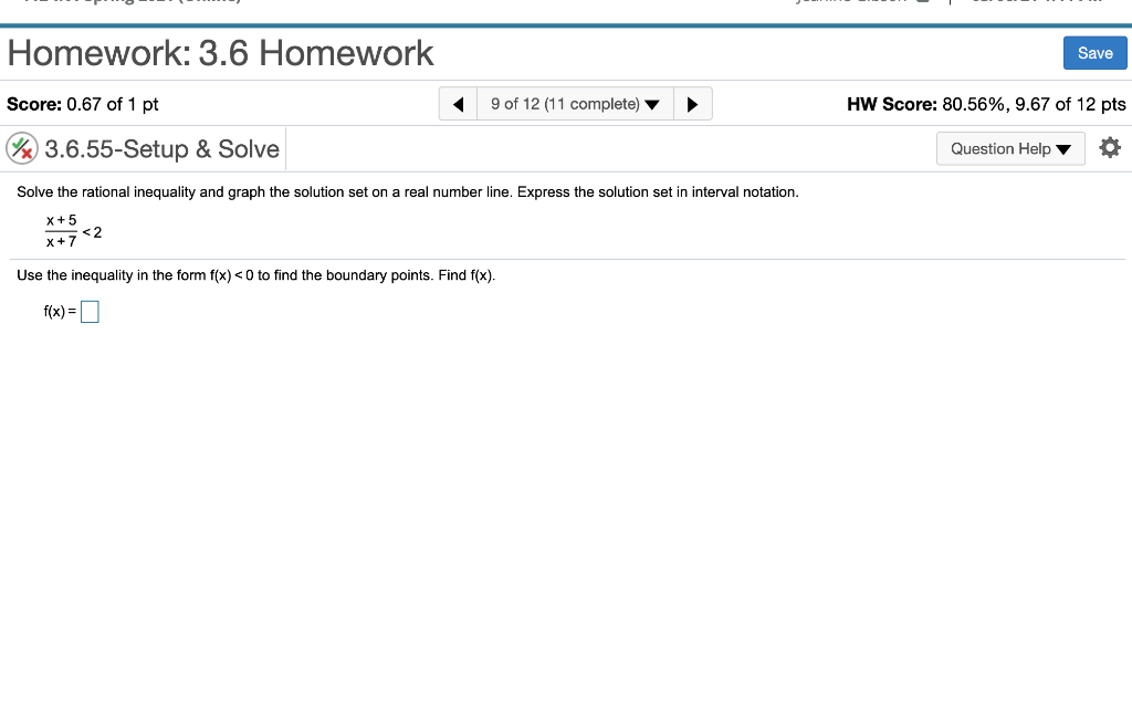 Solved Homework 3 6 Homework Save Score 0 Of 1 Pt 10 Of 12