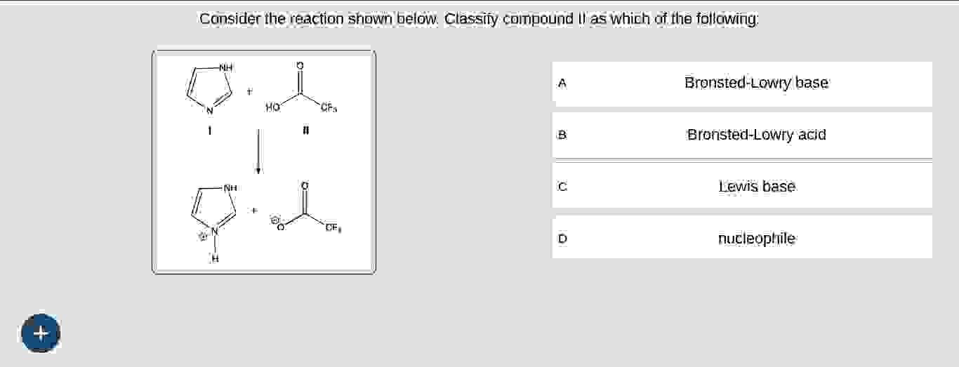 Solved Consider The Reaction Shown Below Classify Compo