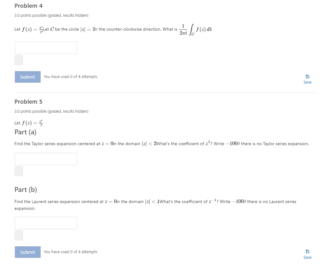 Solved Problem 4 3.0 points possible (graded, results | Chegg.com