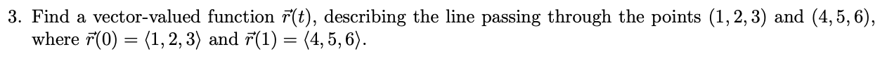 Solved Find a vector-valued function vec(r)(t), ﻿describing | Chegg.com