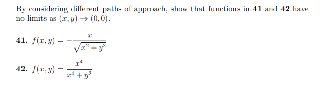 Solved By considering different paths of approach, show that | Chegg.com