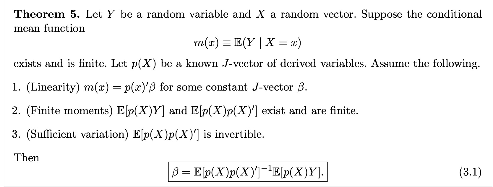 Solved Xxercise 9 Consider the OLS estimand of Y on p(X). | Chegg.com