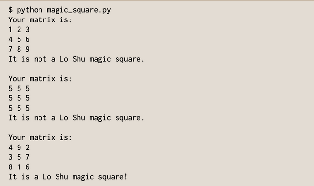 Solved Lo Shu Magic Square The Lo Shu Magic Square is a grid | Chegg.com
