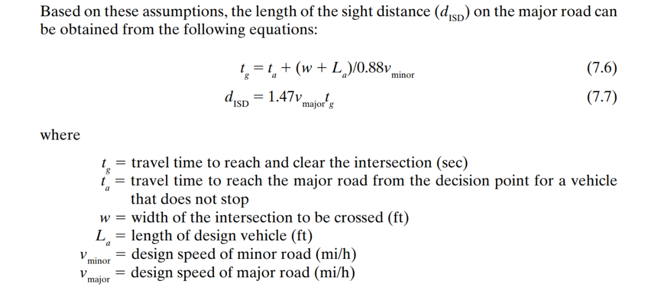 Solved A minor road intersects a four-lane divided highway | Chegg.com